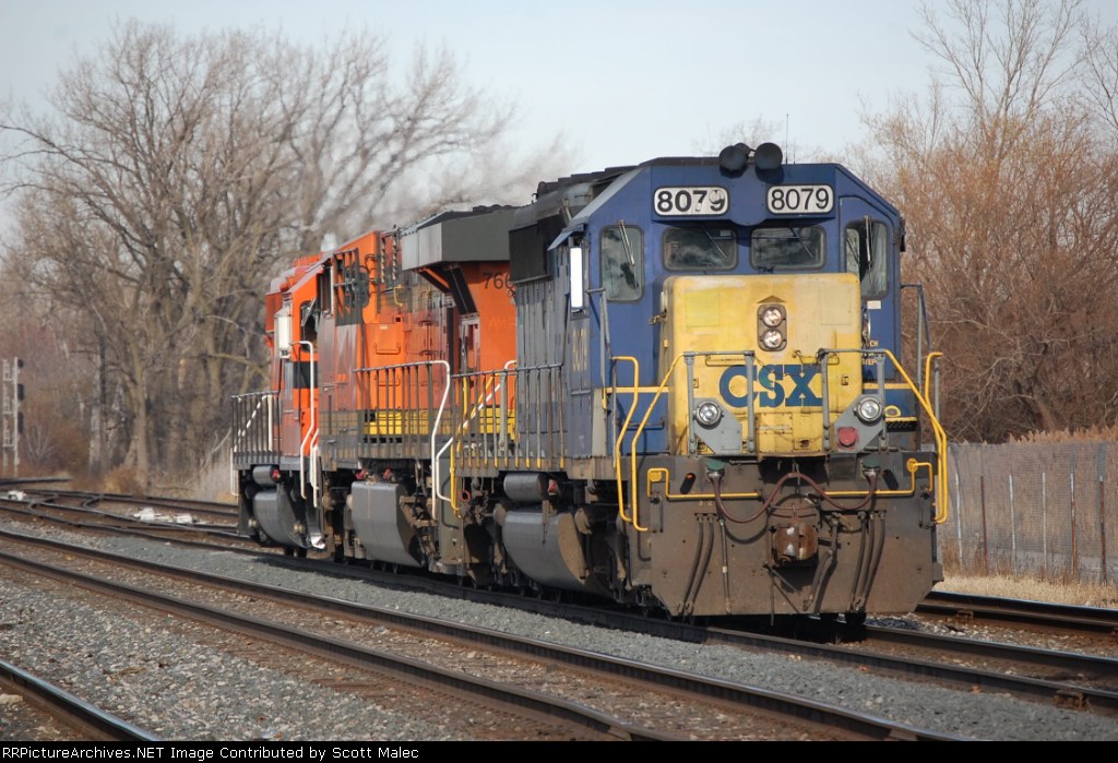 IHB 4012, BNSF 7666 & CSX 8079